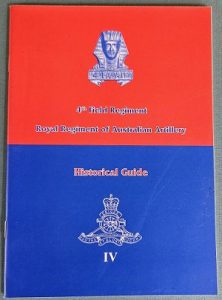 4th Field Regiment Royal Regiment of Australian Artillery Historical ...